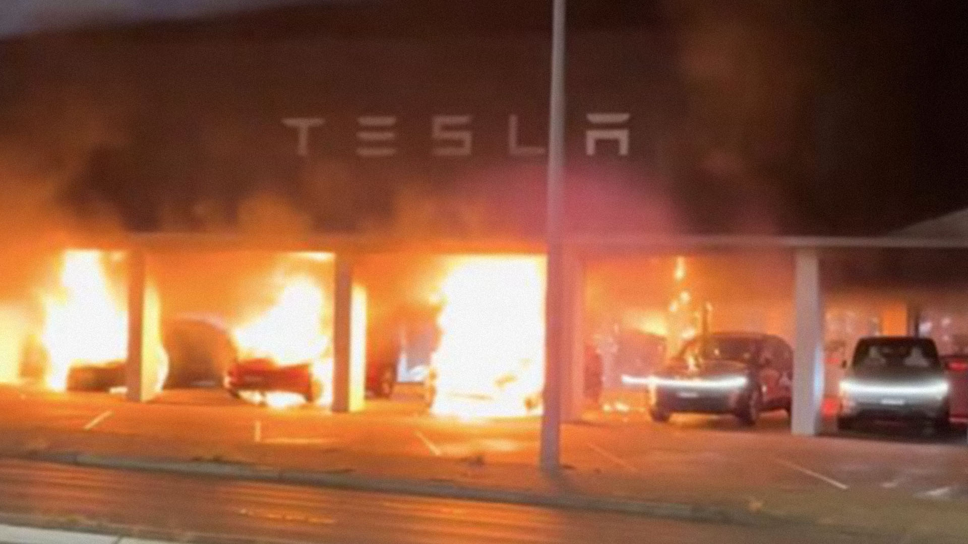 Tesla Showroom in Australia Torched With Petrol, Three Vehicles ...